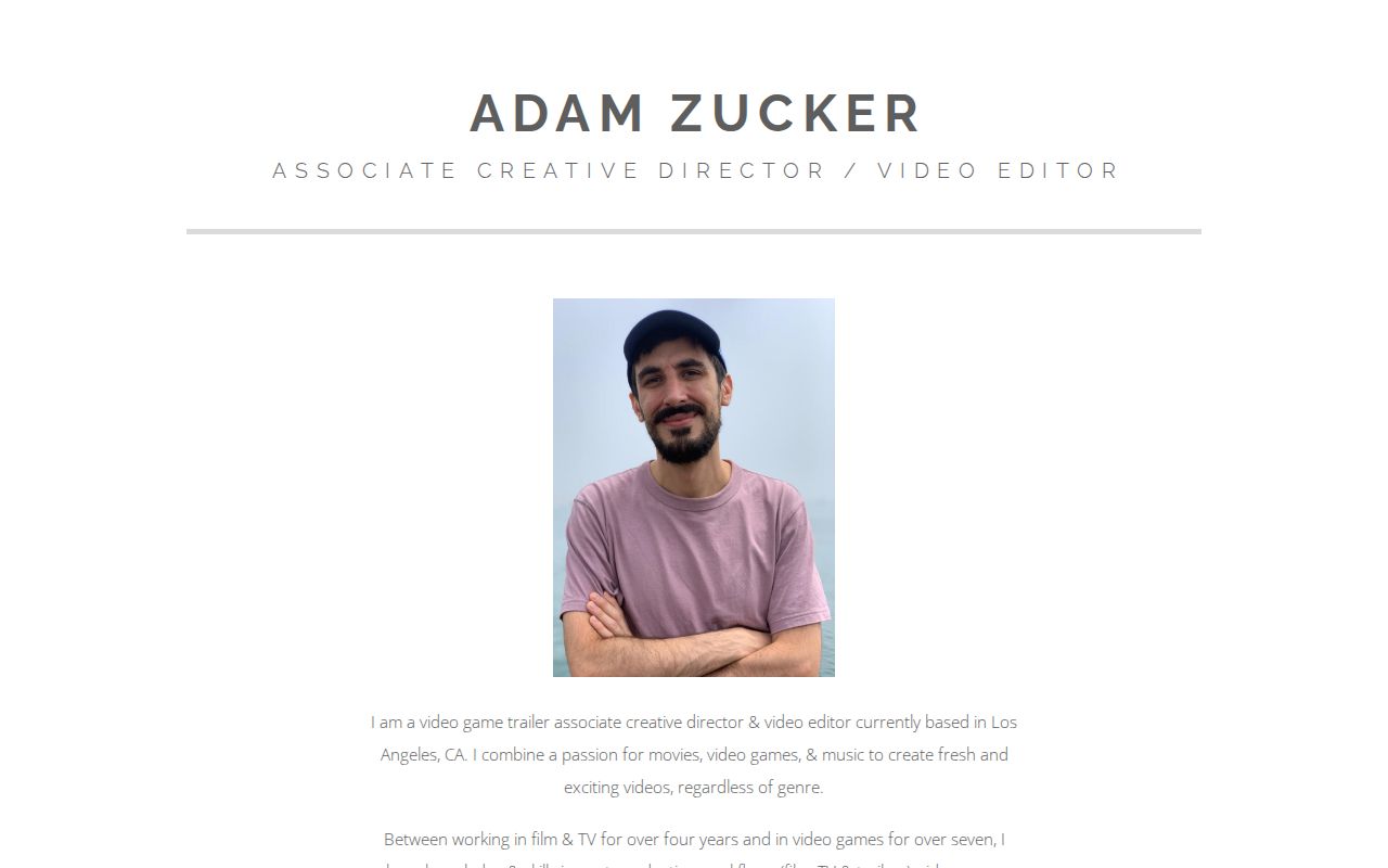 Adam Zucker Portfolio